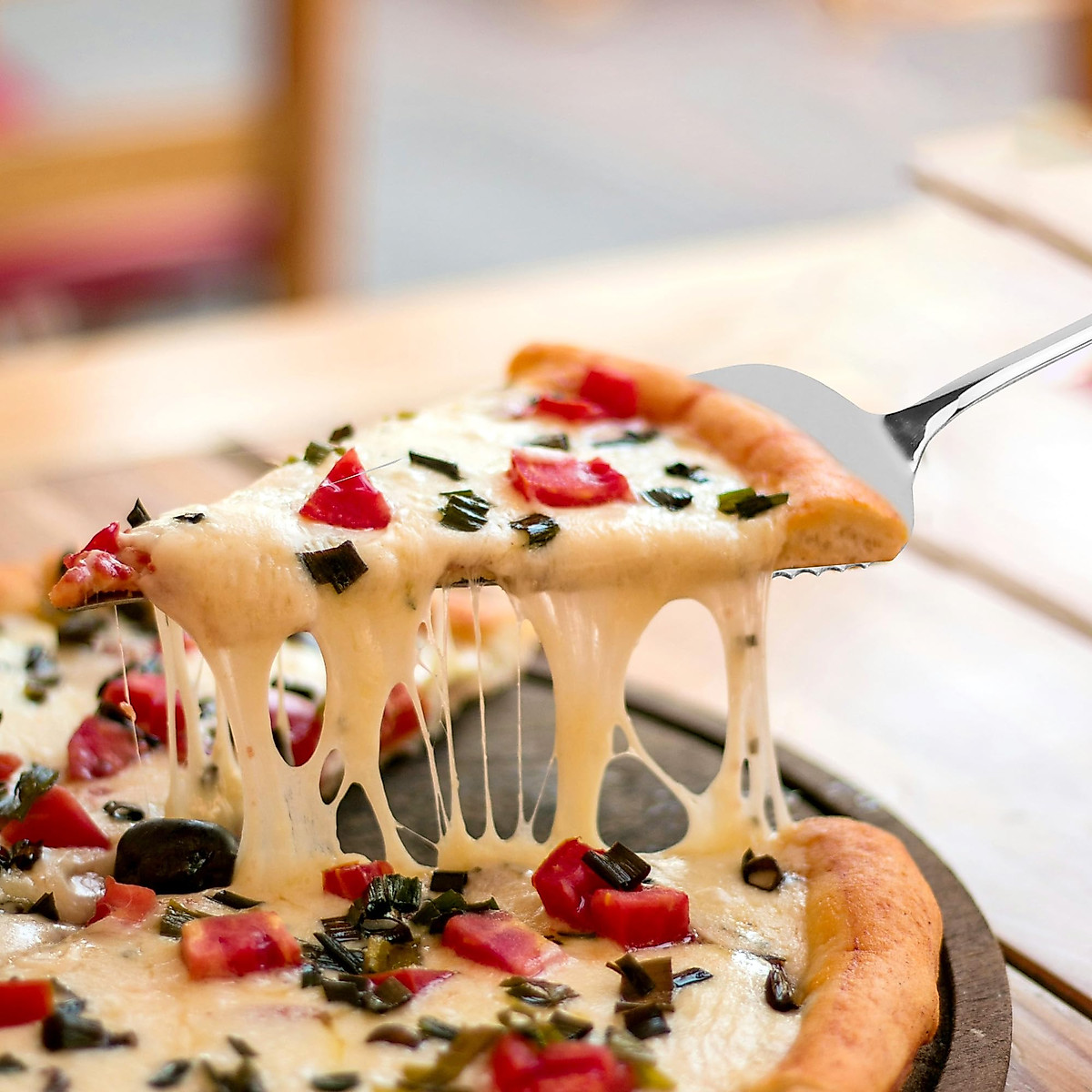 KEJJNYER 20 Pcs Pie Server Cake Servers Stainless Steel Cake Server Spatula, 9 Inch Silver Pizza Pie Serving for Dessert Pastry