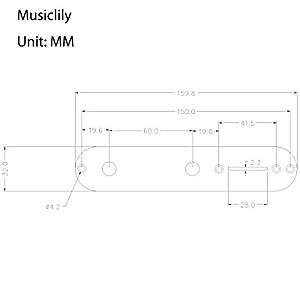 Musiclily Loaded Tele Control Plate Pre-Wired 3-Way Control Plate Wiring Harness with Tone Volume Control Knob for Fender for Telecaster Style Electric Guitar, Chrome