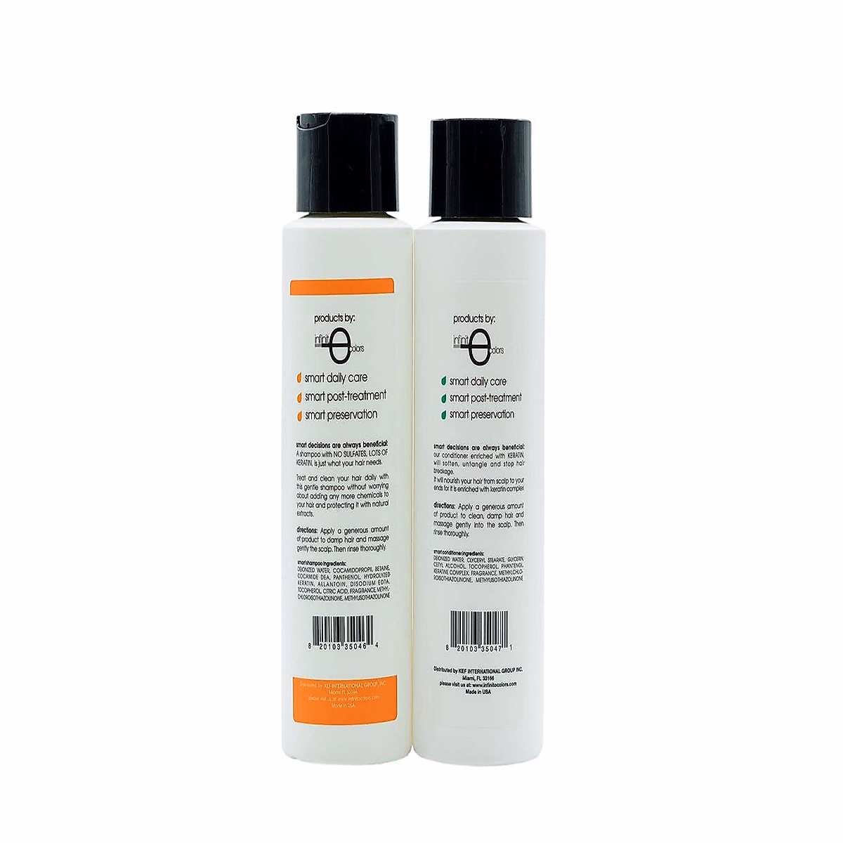 Moisture Shampoo and Conditioner Sulfate & Paraben Free 16oz for Keratin Treated Hair by Smart Protection