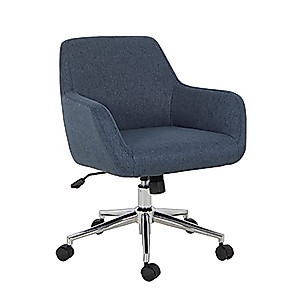 JC Home Texas Office Desk Chair, Small, Navy