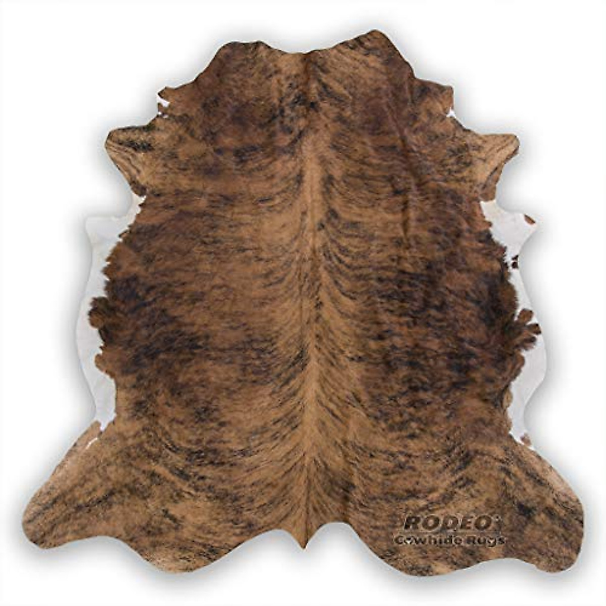 rodeo Classic Brown Brindle Cowhide Rug XXL 6x8 Ft