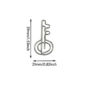 50 Piece Silver Key Shape Paper Clip,Plan Clip Stationery Office Supplies Accessories Bookmark Gift for Paper Photo File Test Paper Organization