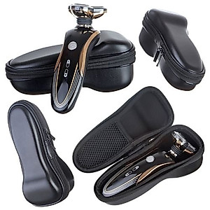 Travel Waterproof PU Leather Hard Protective Electric Shaver Case Bag Box Organizer for Philips Braun Panasonic Flyco Shaver Many Models