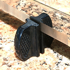 Knife Sharpener - Tungsten Carbide and Ceramic (Black)