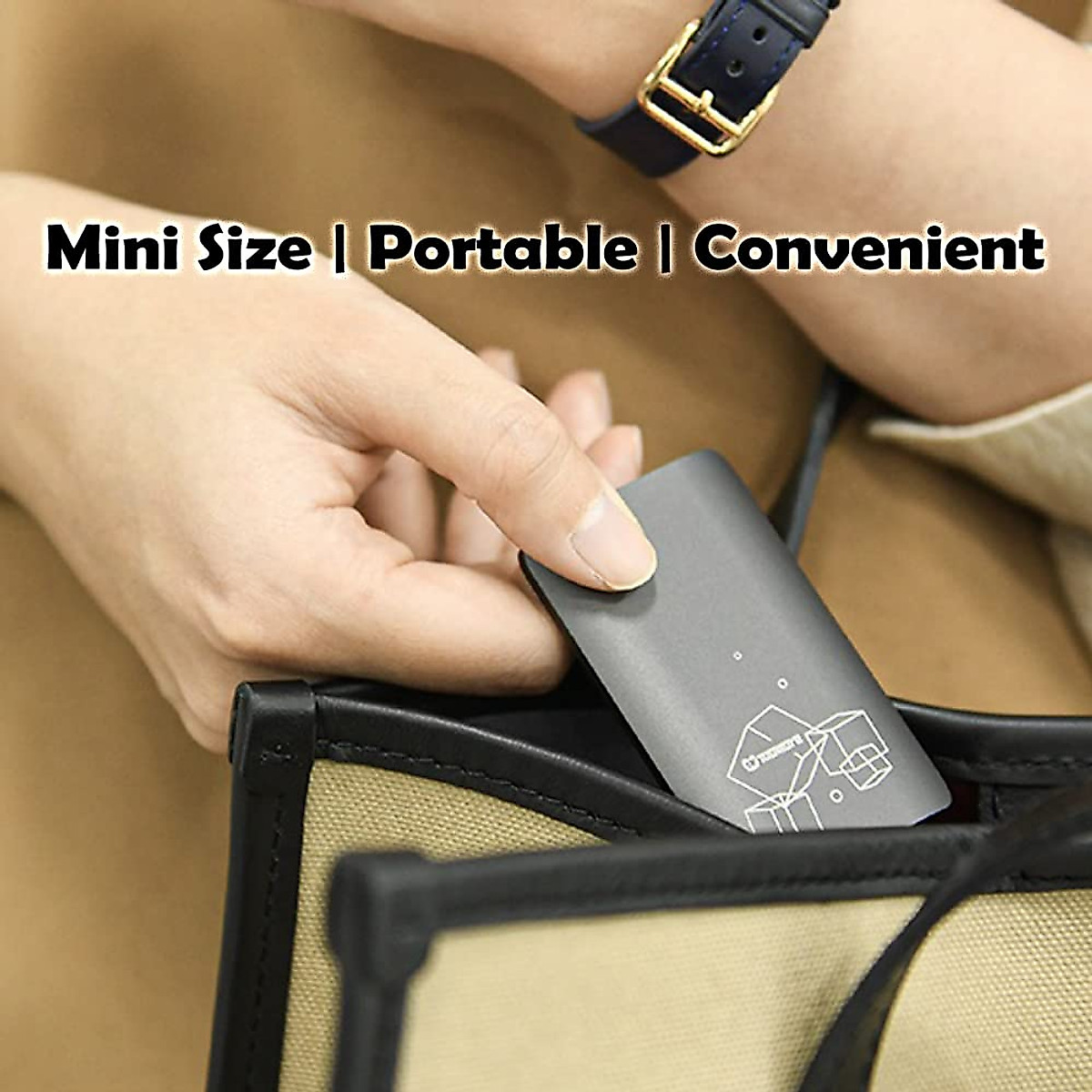TOPMORE TS1 1TB Portable SSD TLC NAND Flash Type C External Solid State Drive - Up to 487.9MBs