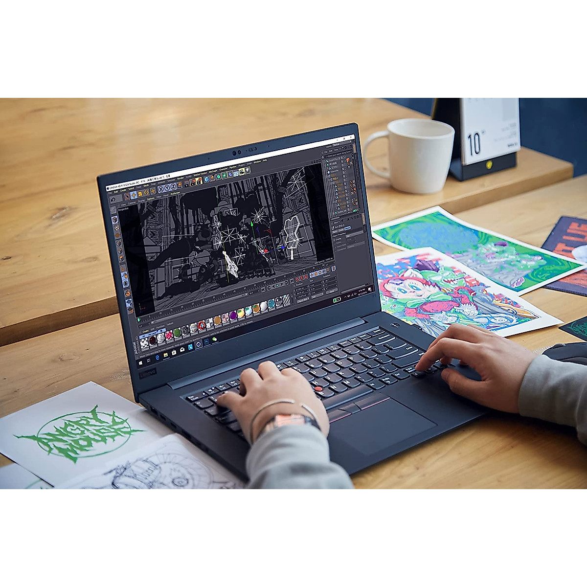 Lenovo ThinkPad P1 16" 4K (3840x2400) (Intel Core i9-11950H vPro, 64GB RAM, 4TB SSD, RTX 3080 16GB) Mobile Workstation Laptop, Fingerprint, Backlit, 3-Yr WRT, IST Cable, Wi-Fi 6, Win 11 Pro