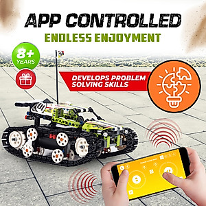 Remote Control Car for Kids - Remote Control Truck STEM 400+ PCS Car Building Kit - RC Toys for Boys - Monster Truck Toys Gift for Boys - RC Cars for Adults