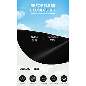 ODODOS Cloud Feeling Ruched Yoga Leggings for Women 7/8 Length High Waist Crossover Yoga Pants, Black, X-Small