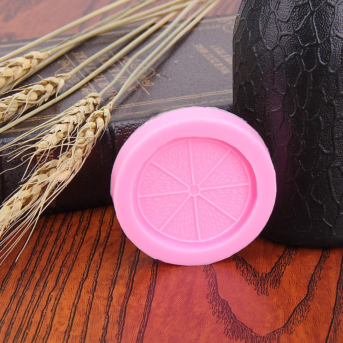 2Pcs Lemon Slice Fondant Mold Orange Fruit Piece Silicone Chocolate Candy Cake Cupcake Decorating Tool Polymer Clay Epoxy Resin Mold