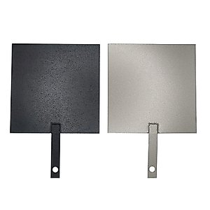 Titanium Electrodes 2PCS for Electrochemical Application, Titanium Anode Plate with MMO Ruthenium-Iridium Coating and Cathode Electrolytic Plate without Coating
