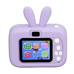 Jopwkuin 1080P Student Camera, 1080P Digital Camera Color Display 20MP 2in for Garden (Purple)