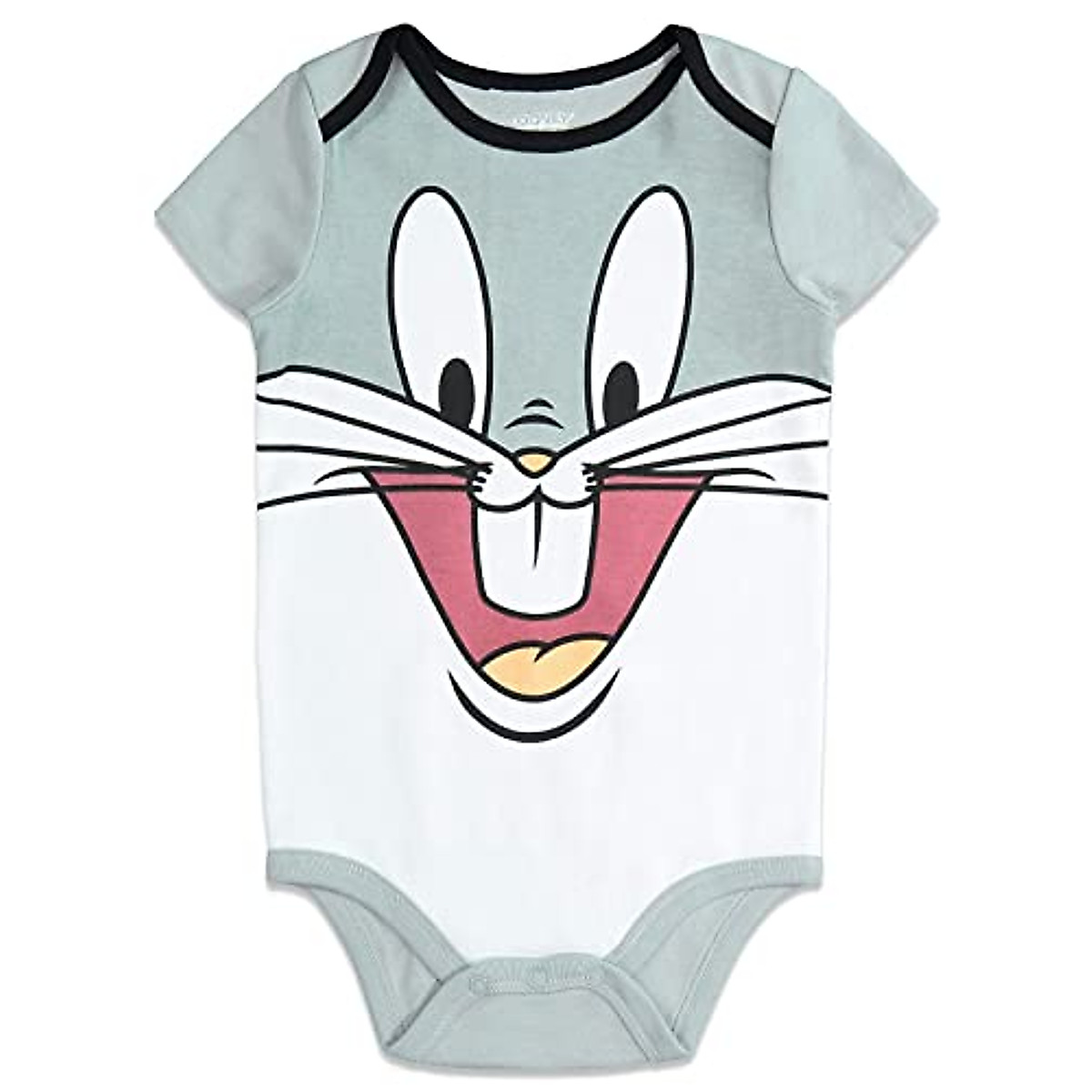 WARNER BROS LOONEY TUNES Buggs Bunny Marvin the Martian Daffy Duck Newborn Baby Boys 5 Pack Bodysuits Multi 3-6 Months