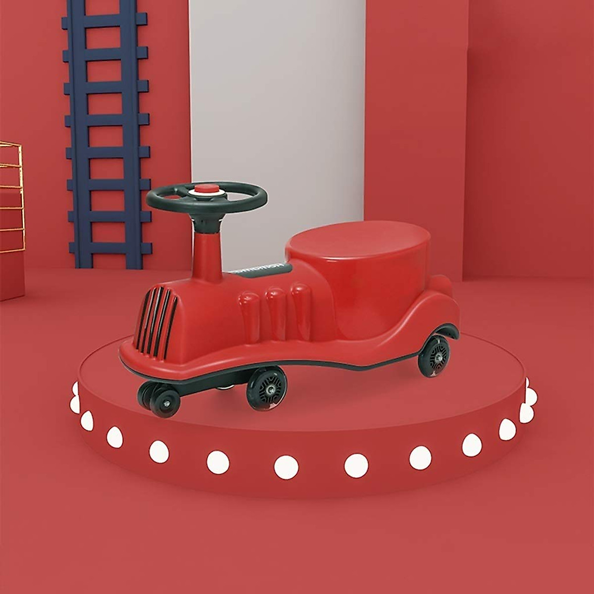 ygqtbc Kids Toys Girl and Boy Swinging Swing Car, Children Scooter Car for Children Over 1 Year Old Pedal Go Kart | Pedal Car | Ride On Toys for Boys (Color : B)