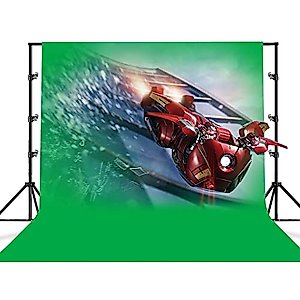 BEIYANG 10Ft x 20Ft Photography Backdrop Green Screen Non-Reflective Velvet Fabric Wrinkle Resistance Photo Background for Photo Studio Shooting Props