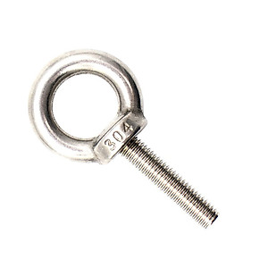 Eowpower 5 Pieces Stainless Steel M8 x 32 mm Ring Eye Bolts