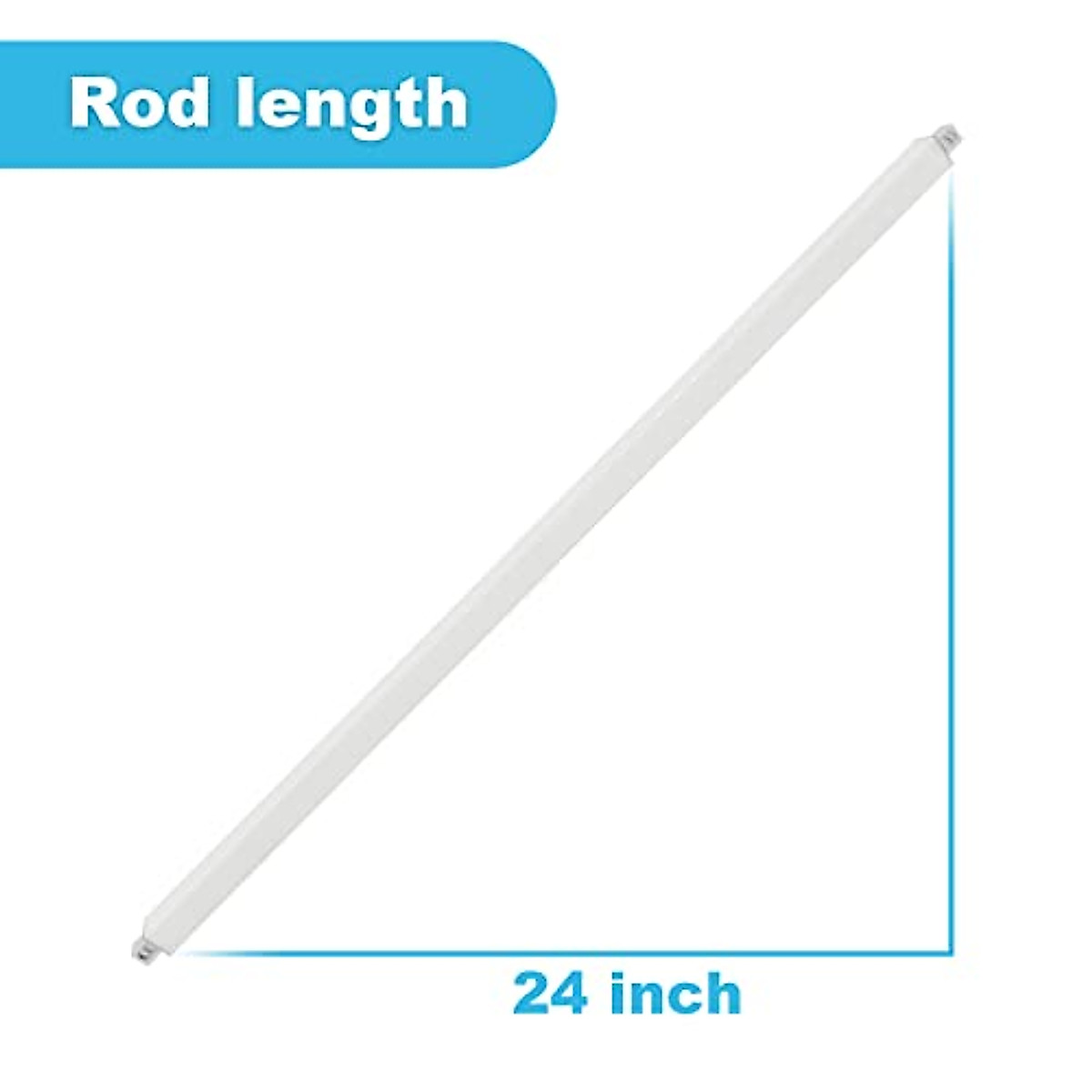 Mandycng Replacement Towel BAR 24" Rod Spring Loaded Ends Durable ...