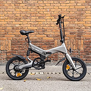 ONEBOT Electric Bike S7 Aviation Ultra-Light Magnesium Folding Electric Bicycle with Pedals 16" Wheels Ebike with Rear Shock Absorber
