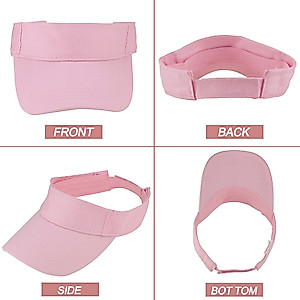 Toddlers-Cotton-Visor-Hat Adjustable Baby-Girls-Sun-Visor Summer-Beach-Hats Tennis-Sports-Caps for Little Kids 2-6T