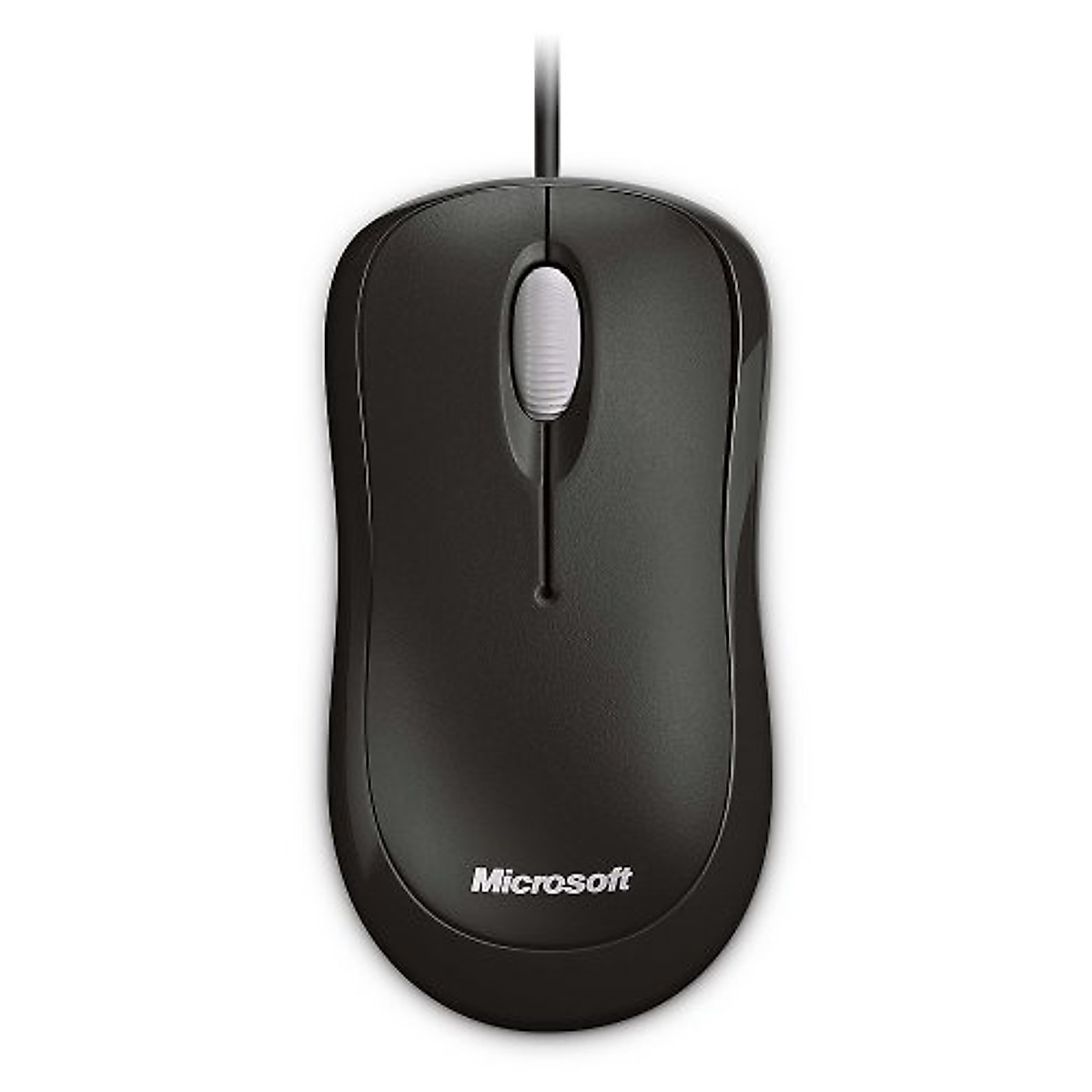 Microsoft Basic Optical Mouse - Black. Comfortable, Right/Left Hand Use, Ergonomic Design, Wired USB Mouse, for PC/Laptop/Desktop
