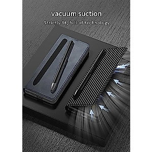 FYTON Case for Galaxy Z Fold5 Case with S Pen Holder (Removable), Z Fold5 Wallet Case with Hinge Protection, Card Slot and Kickstand Function for Samsung Galaxy Z Fold5 5G, Cloud Black