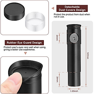 Alstar 1.25Inch Metal Collimating Cheshire Eyepiece Without Laser for Newtonian Reflector Telescope - Long Version