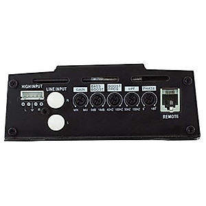 DS18 CANDY-X1B Amplifier in Black - Class D, Monoblock, 1800 Watts Max, Digital, 1/2/4 Ohm, with Remote Subwoofer Level Controller - Compact Amplifier for Speakers in Car Audio System