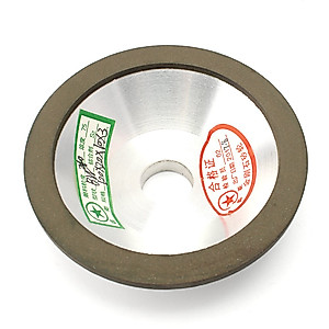 4"inch Resin Bonded Flaring Cup Diamond Grinding Wheel For Carbide Metal 240 Grit 75% （100x32x20x10x3mm ）