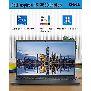 Dell Inspiron 15 2023 Newest Touchscreen Laptop for Business, 15.6" 1080p Anti-Glare,13th Gen Intel Core i7-1355U(Up to 5GHz, 10 Cores), 32GB RAM, 1TB SSD, Wi-Fi 6, Win 11 Home, Bundle with JAWFOAL
