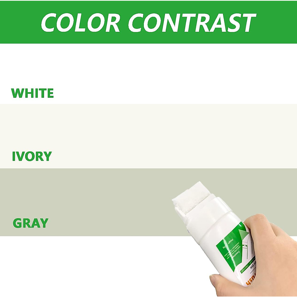 White Paint for Wall Touch up Paint for Walls Repair Tool,Paint Roller Brush for Walls Repair Tool,Suitable for Repairing The Wall with Latex Paint,Flat,Ceiling Wall,Water Based (1pcs, White)