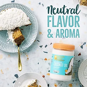 BetterBody Foods Organic, Naturally Refined Coconut Oil, 28 Fl Oz, All Purpose Oil for Cooking, Baking, Hair and Skin Care