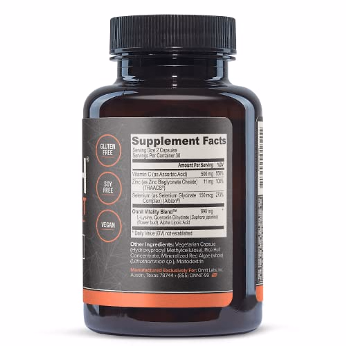 Onnit ViruTech: Antioxidant Formula with Vitamin C, Zinc, and Selenium (60ct)