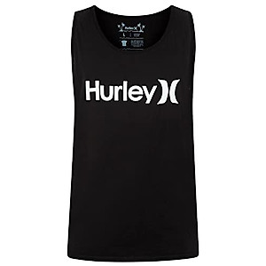 Hurley Men's Everyday Washed One and Only Solid Tank, Black, Medium