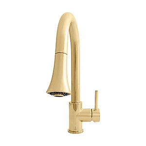ZLINE Autograph Edition Edison Kitchen Faucet in Polished Gold (EDS-KF-PG)