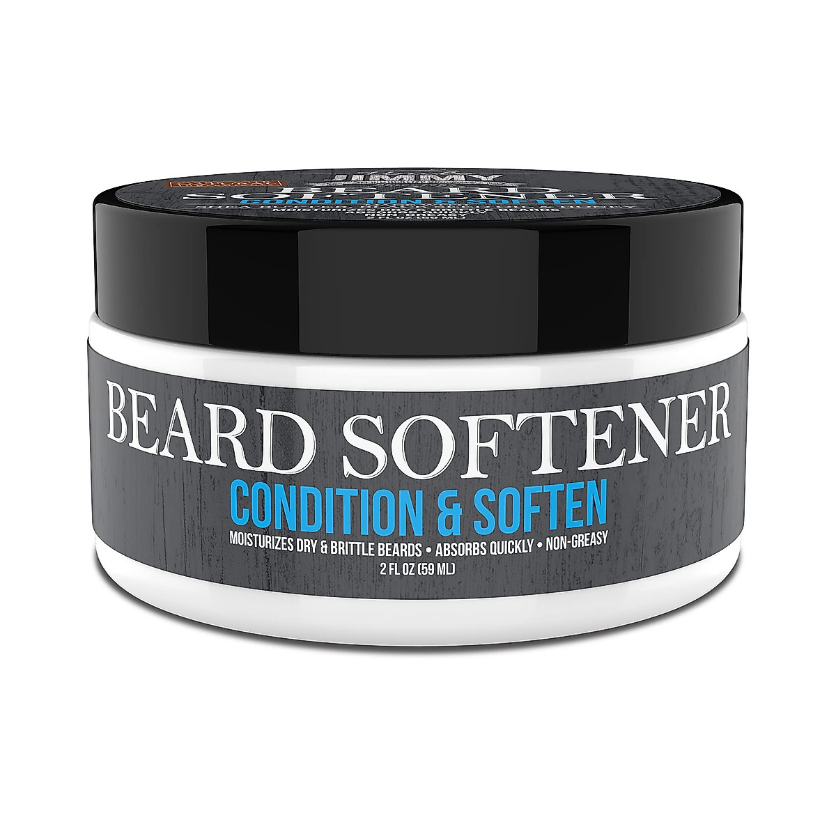 Uncle Jimmy Beard Softener, Conditioning Balm for Men | Hydrates, Smooths, Adds Shine & Tames Flyaway Hair | Made With Shea Butter, Honey 2 Fl Oz