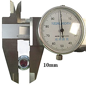 30Pcs Half Thread Hex Head M6 Lengthened Concave Carbon Steel for Gasoline Generator Garden Machine Lawn Mower (M6*170)