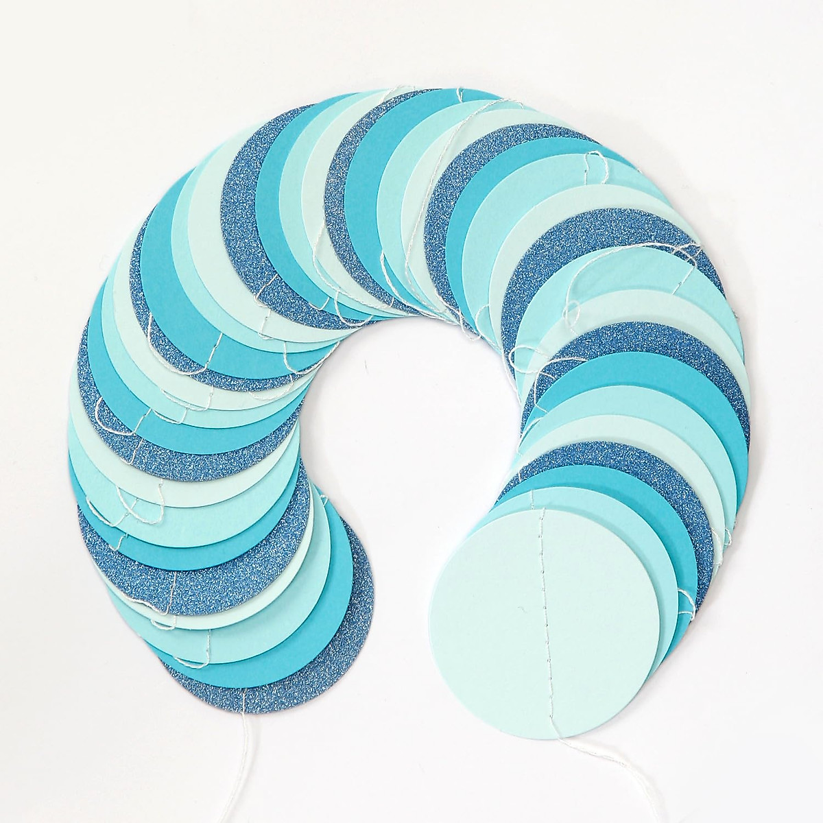 Light-Royal Blue Party Decorations Garland - 52Ft Mens Boy Birthday Baby Shower Bachelorette Graduation Hanging Streamers Banner,Dusty Bridal Wedding Backdrop Decor Huglony