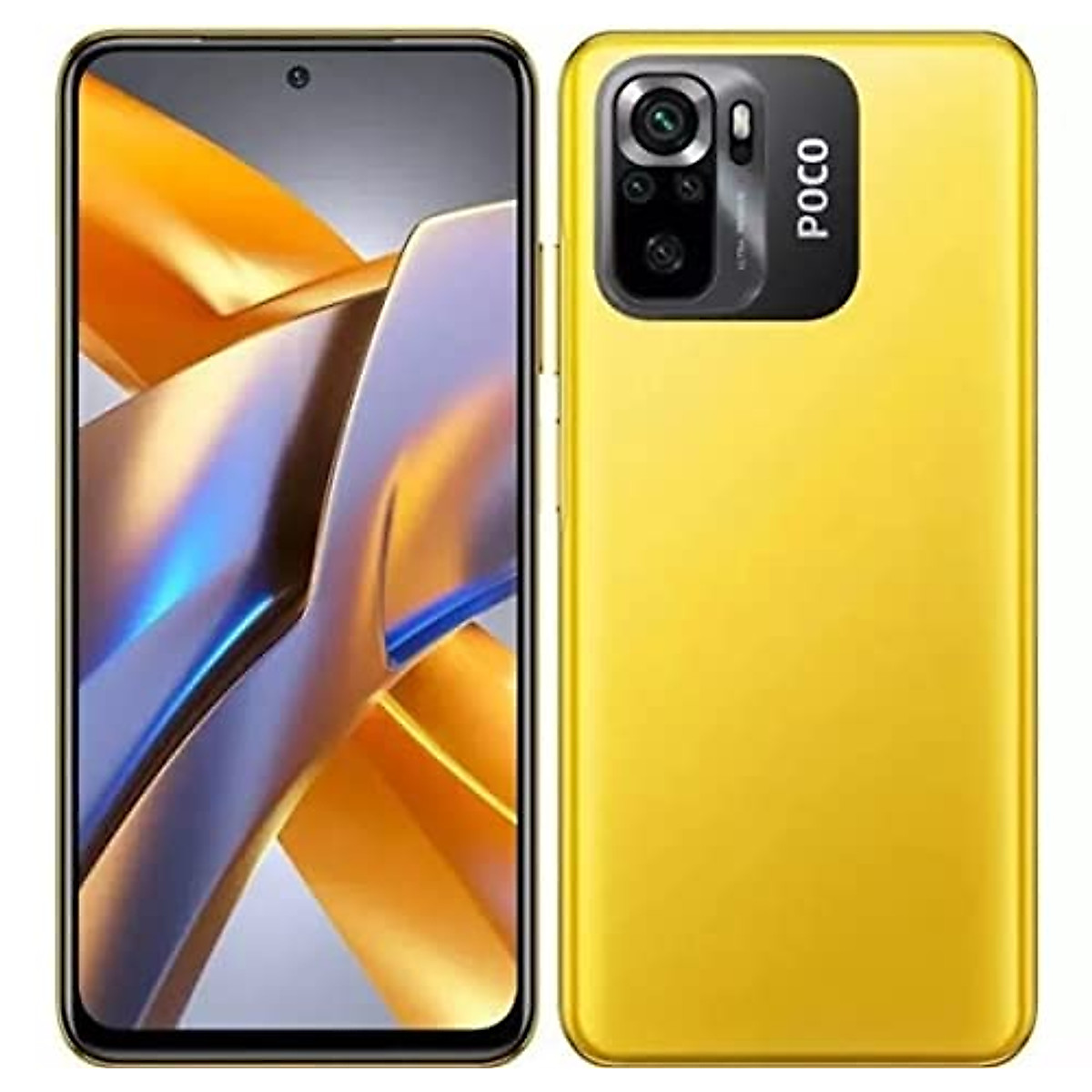 Xiaomi Poco M5s 4G LTE GSM (128GB + 6GB) 64MP Quad Camera 6.43" Octa Core (Tmobile Mint Tello USA Market) Global Unlocked + (w/Fast 51w Car Charger) (Yellow (Global Version))