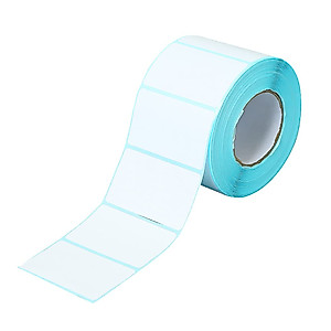 50 x 30mm White Rectangle Stickers Rectangular Printer Labels Printable Food Container Labels Blank Paper Name Tags Thermal Label Stickers