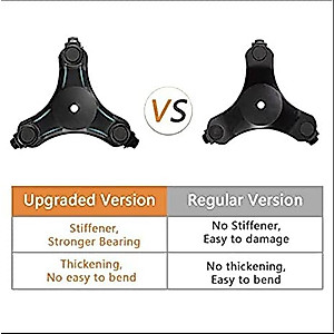 4-Pack Steel Tri-Dolly Set with Lifter, 3 Wheel Mover Dollys for Heavy Furniture, Pool Table, Grand Piano Table (Ten inch)