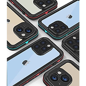 Dewfoam Design for iPhone 13 Mini Waterproof Case, Shockproof Dustproof Phone Case for iPhone 13 Mini with Screen Protector, Full Body Protective Case for iPhone 13 Mini Cover 5.4'' (Black)