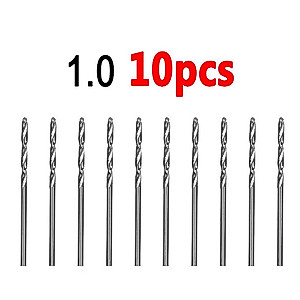 Newii 40Pcs Titanium Coated High Speed Steel Drill Bit Set Tool 1/1.5/2/2.5/3mm, Silver