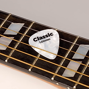 D'Addario Celluloid Guitar Picks - Guitar Accessories - Guitar Picks for Acoustic Guitar, Electric Guitar, Bass Guitar - Natural Feel, Warm Tone - Assorted, Medium 0.70mm, 10 Count (Pack of 1)