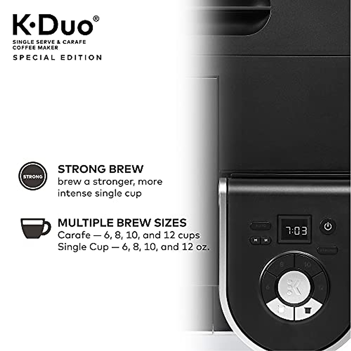 Keurig® K-Duo Special Edition Single Serve K-Cup Pod & Carafe Coffee Maker, Silver