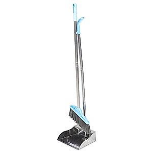 1 Set Stainless Steel Trash Shovel Trash Cleaning Shovel Garden Dustpan Garbage Sweeping Tool Broom and Dustpan Kitchen Stainless Steel + Plastic Office Small Broom Handheld