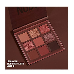 Quxun 9Colorful Eyeshadow Palette High Pigmented Makeup Palette Matte And Shimmer Glitter Eyeshadow Waterproof Long Lasting Eye Shadow Palette #3