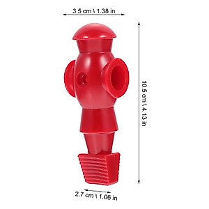 Abaodam Table Foosball Player Replacement Man: 4Pcs Soccer Table Player Foosball Replacement Parts for Dynamo Table Fun Game Toys