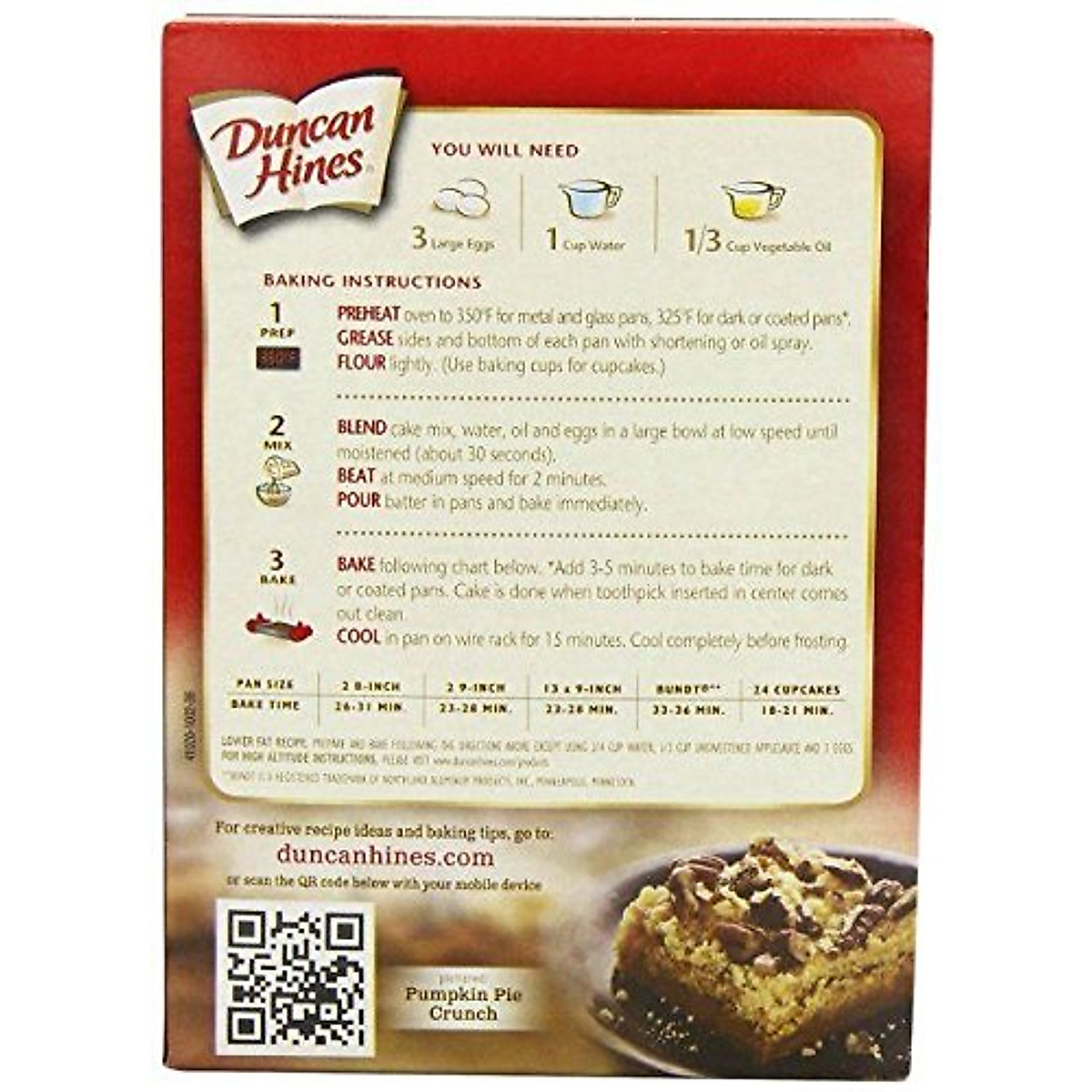 Duncan Hines Classic White Moist Cake Mix 15.25oz (Pack of 2)