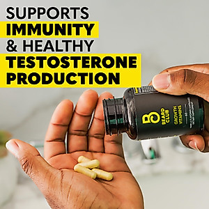 The Beard Club - Biotin Beard Growth Vitamins - Support A Thicker Fuller Beard, Fill in Patches - Minerals & Multi-Vitamins Help Support and Stimulate Healthier Facial Hair Growth