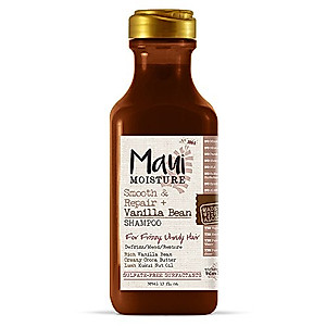 Maui Moisture Smooth & Repair Anti-Frizz Curl Shampoo, vanilla bean 13 Fl Oz