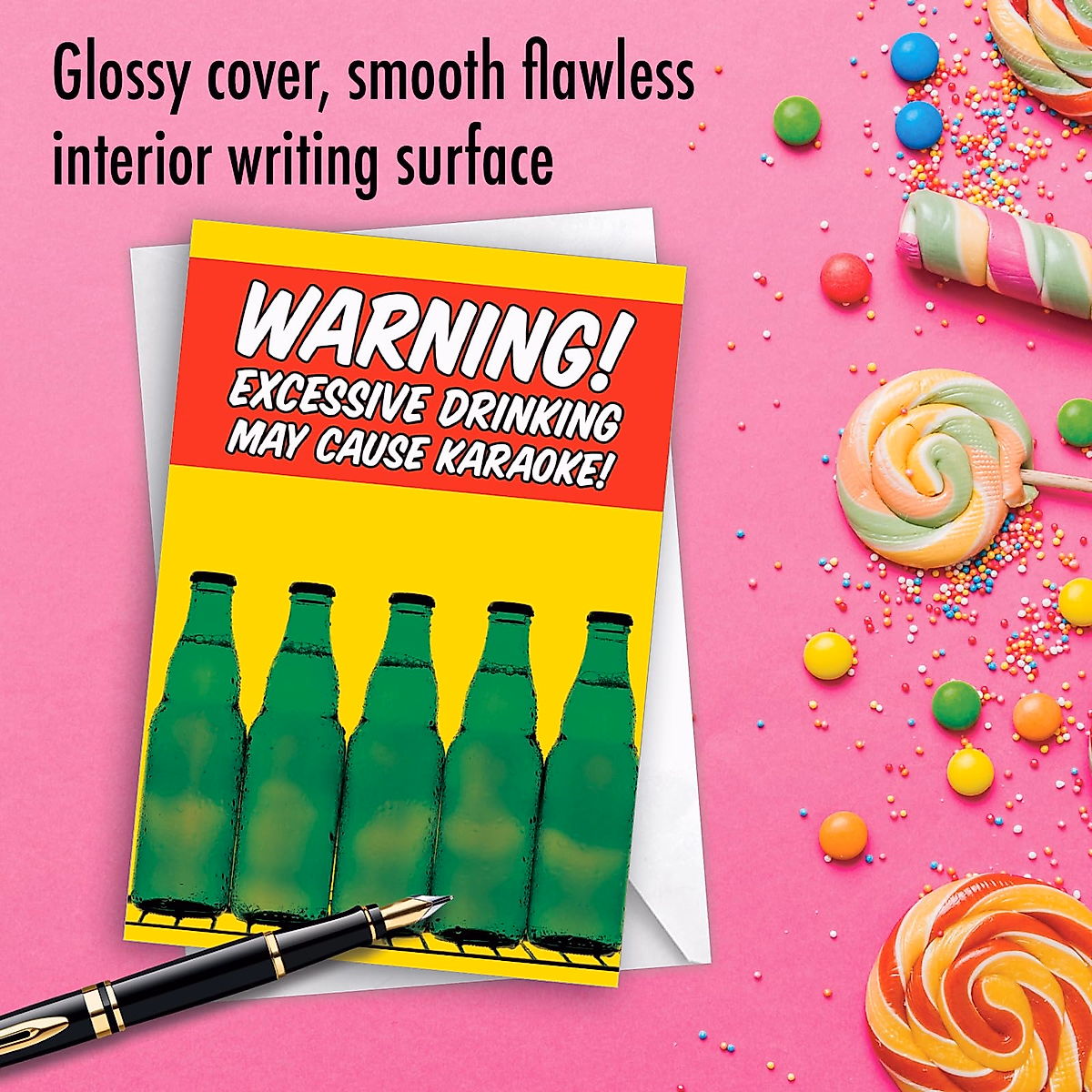 0433 Karaoke Unique Funny Birthday Card with Envelope